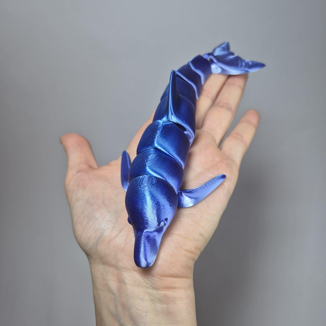 Articulated Dolphin-clipper, Flexi Flipper, 3d Printed, 3D Printed ...