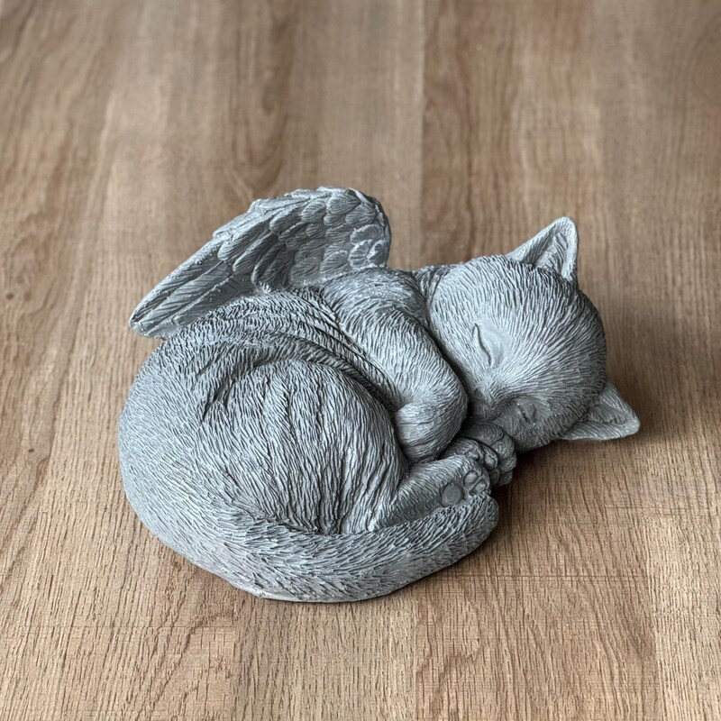 Cat Angel Statue - Etsy
