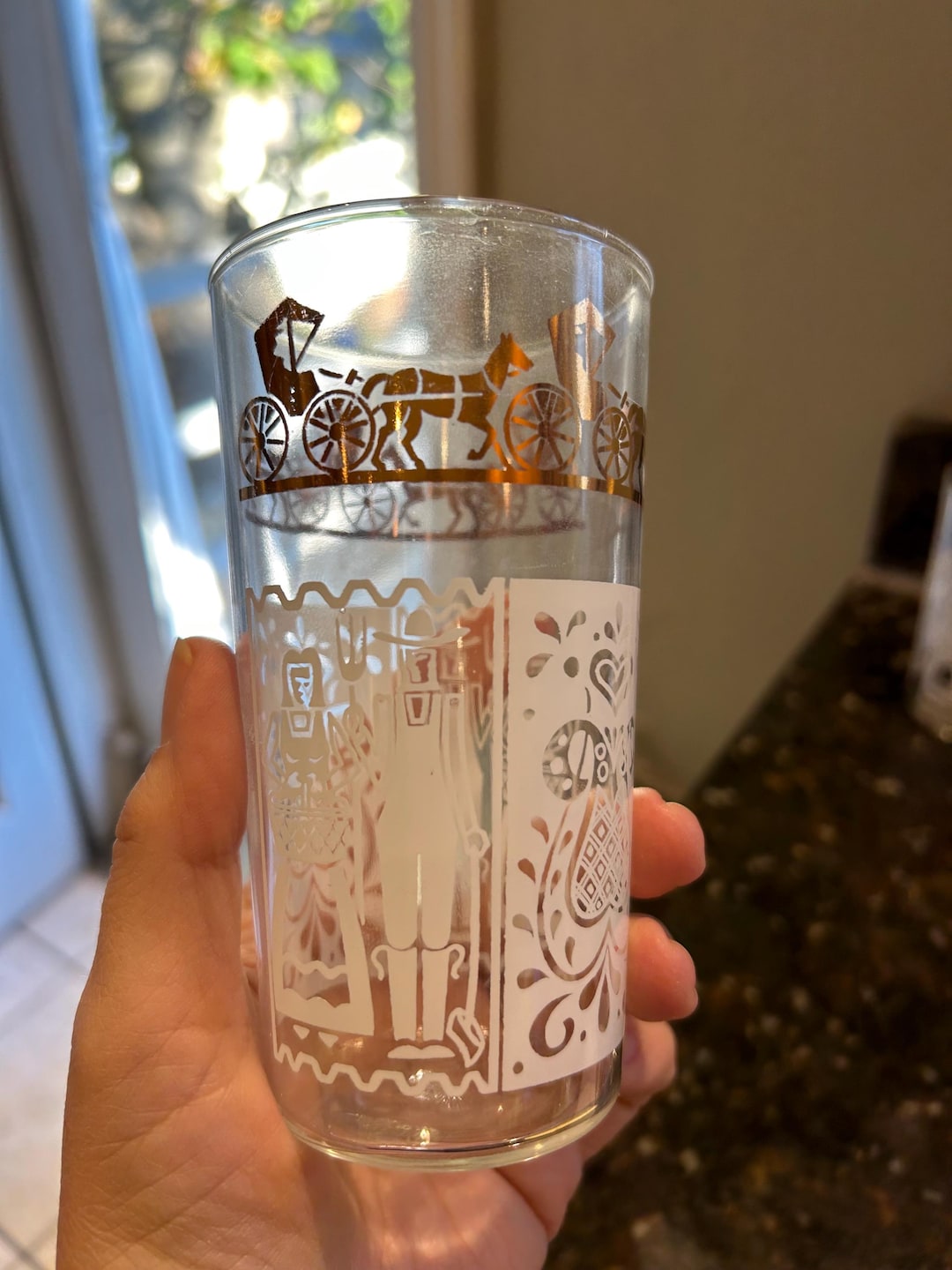 Vintage Drinking Glasses,amish/pennsylvania Dutch With Horse and Buggy ...