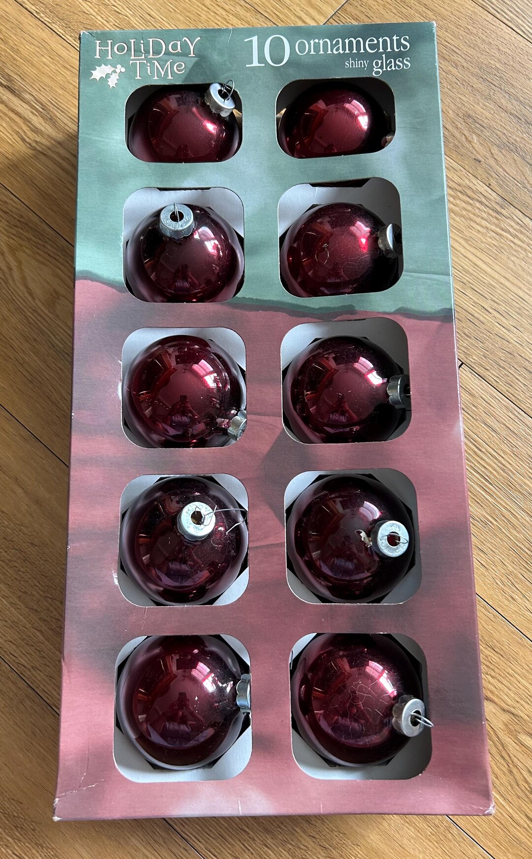 Rauch Burgundy Maroon Mercury Glass Style Christmas Ornaments - Etsy