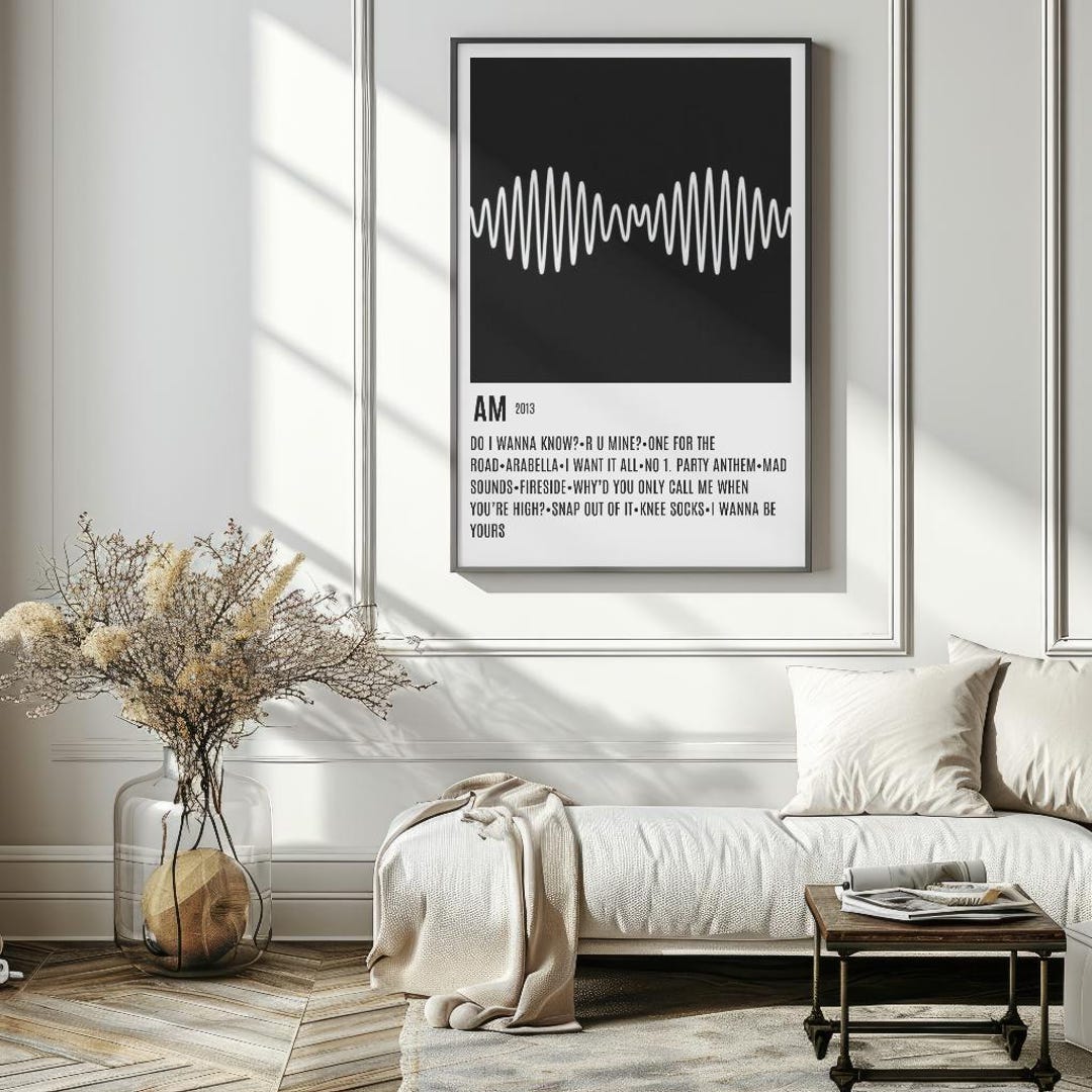 Arctic Monkeys AM Album Cover Digital Poster Printable Wall Art Music ...