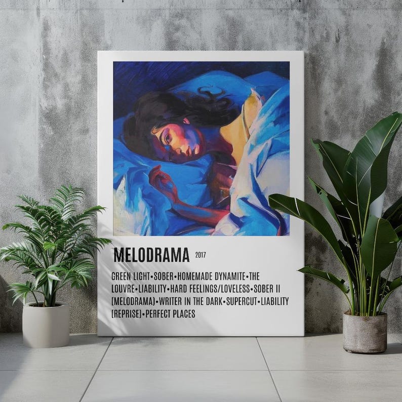Melodrama by Lorde Digital Poster Printable Album Art, Modern Wall ...