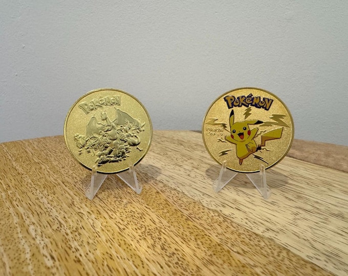 Pokémon Gold Coin - Pikachu, Mewtwo, Gyarados, Blastoise, Charizard ...