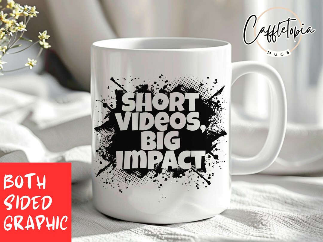 Tik Tok Ceramic Mug, Social Media Fan Gift, Tiktok Star Coffee Cup ...