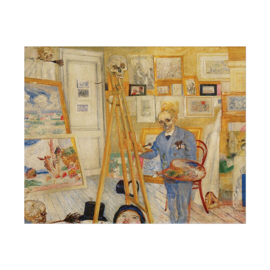James Ensor, 'le Peintre Squelette (the Skeleton Painter)' (1896 ...