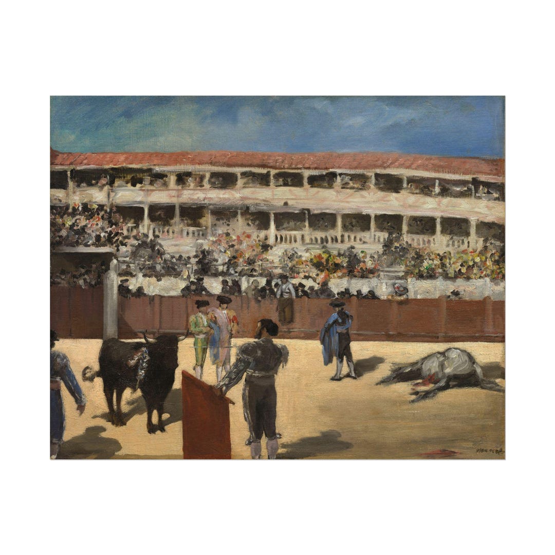 Edouard Manet, 'bullfight' (1866) - Gallery Wall Print in Watercolor ...