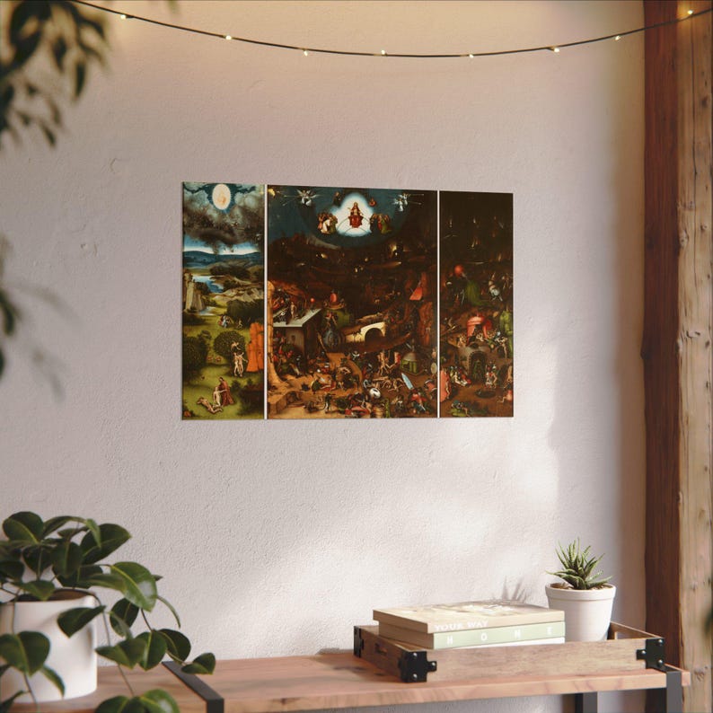 Hieronymus Bosch, 'the Last Judgment' (c. 1482) - Gallery Wall Print in ...