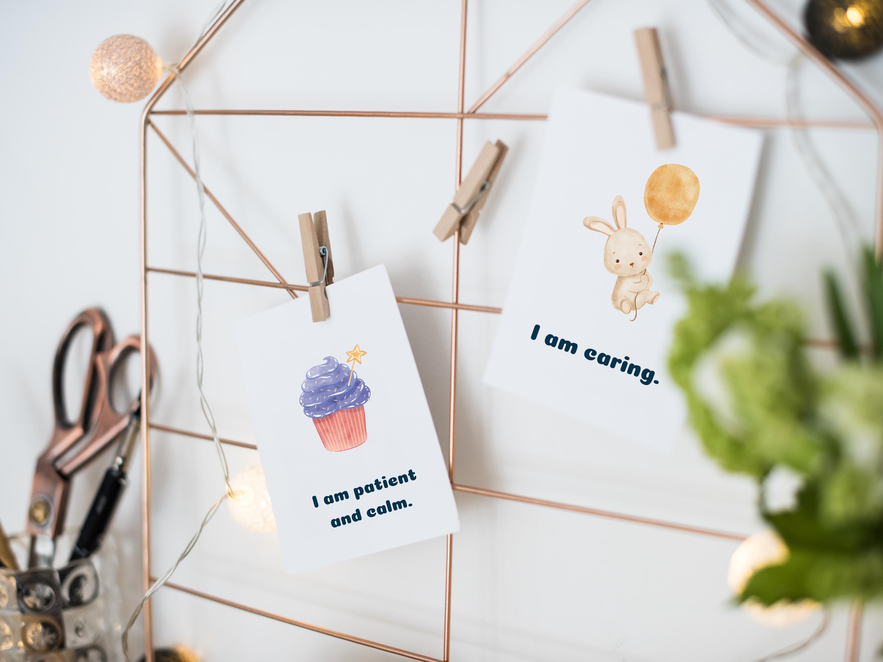 Editable Positive Affirmation Cards for Kids, Kids Mental Health ...