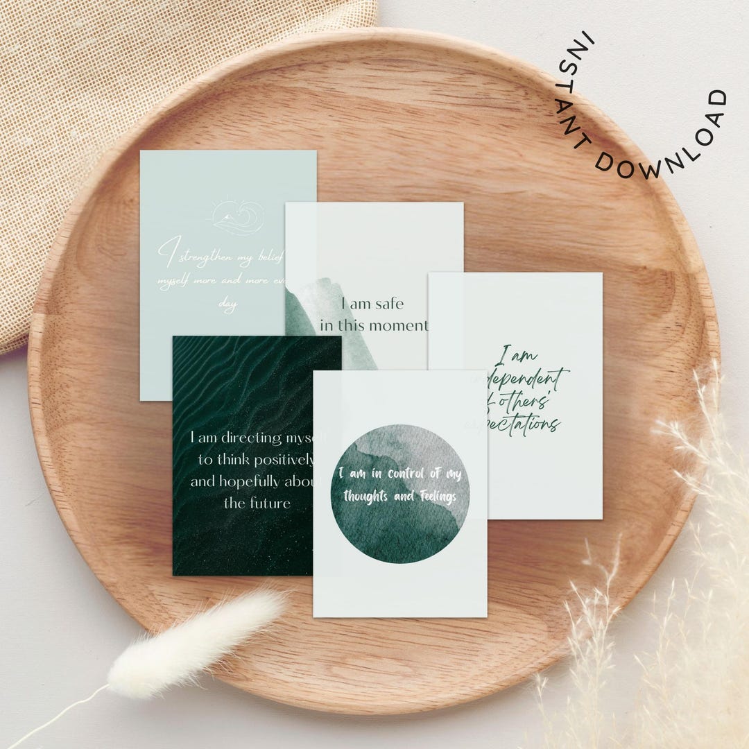 Positive Affirmations for Anxiety, Anxiety Affirmations Card Deck ...