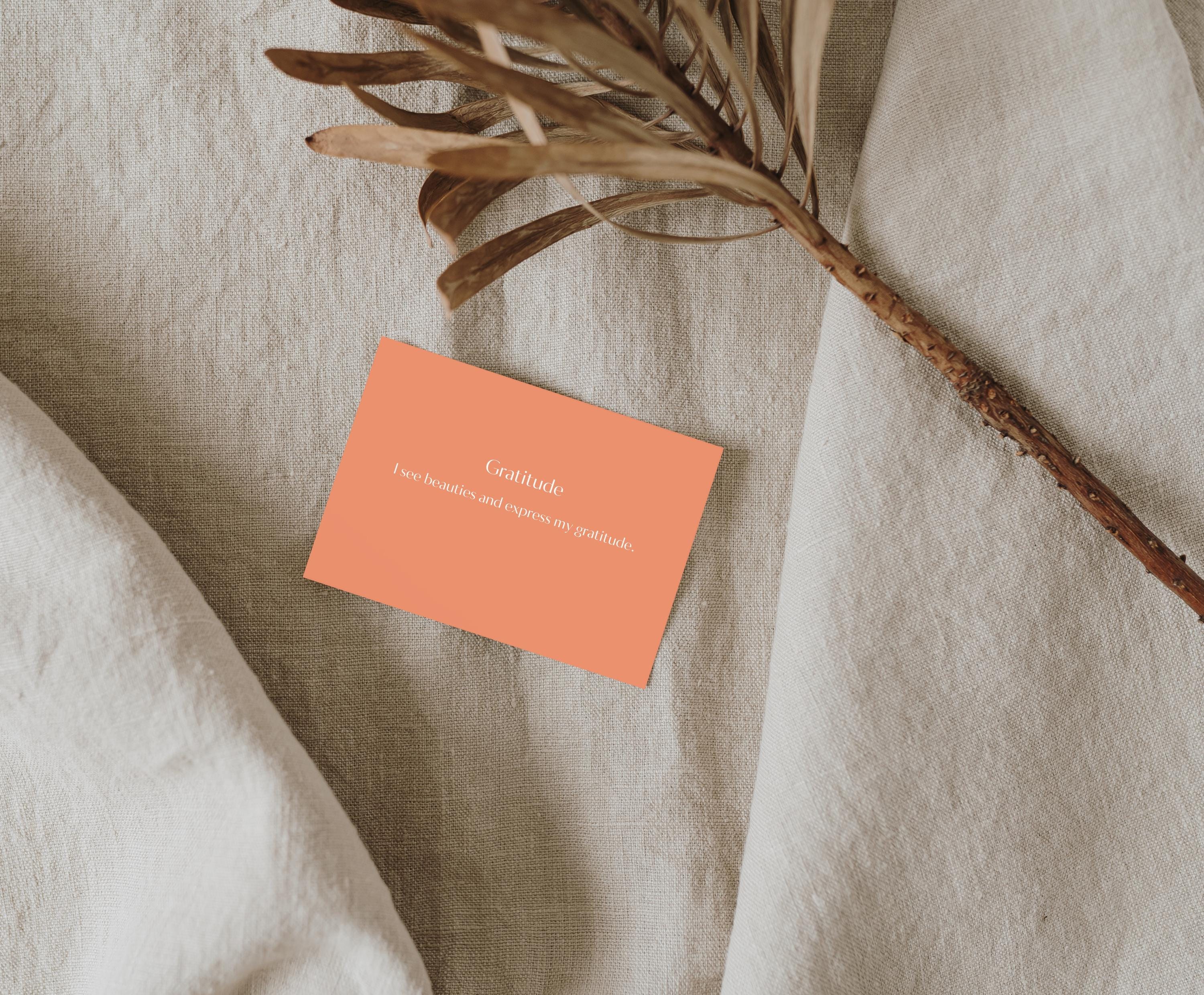 Editable Mindfulness Card Deck, Mindfulness Gift for Practicing ...