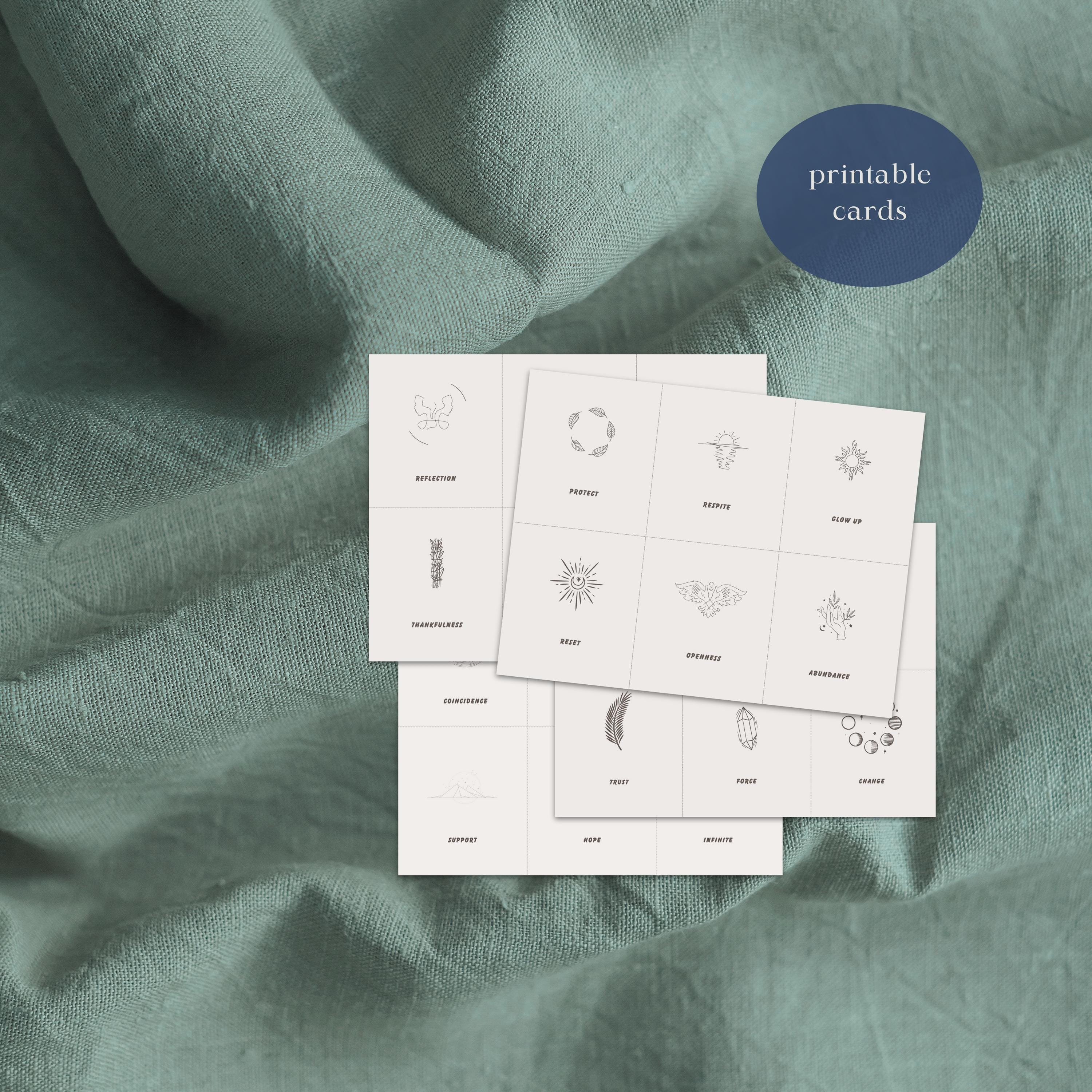 Intention Cards, Mindfulness Cards, Cosmic Intention, Spiritual ...