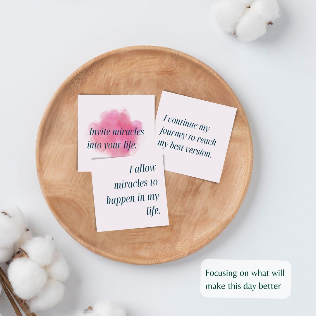 Positive Affirmation Cards, Daily Quote Cards, Flash Cards, Affirmation ...