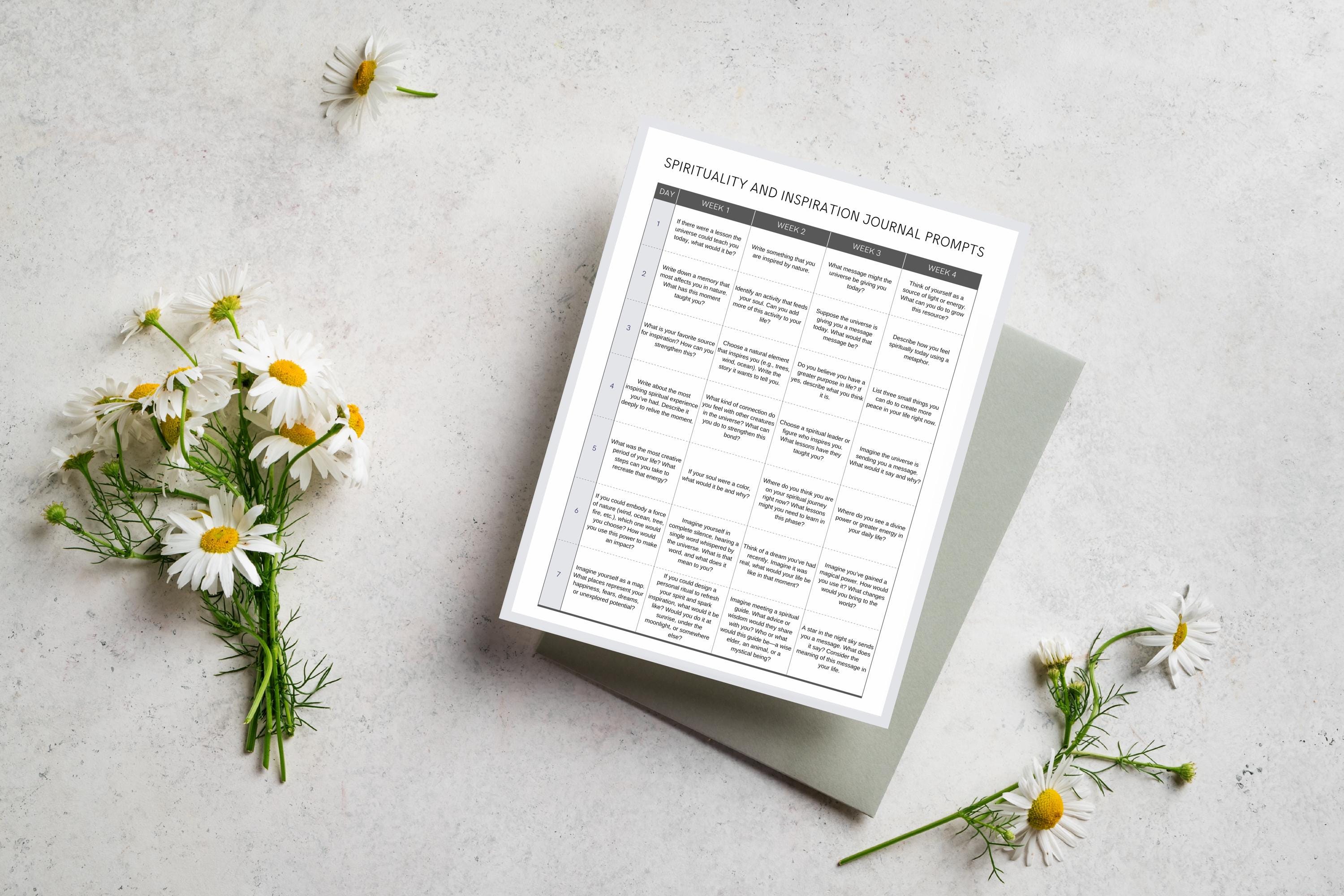 365 Journal Prompts Bundle Printable, Beginner Journaling Prompts ...