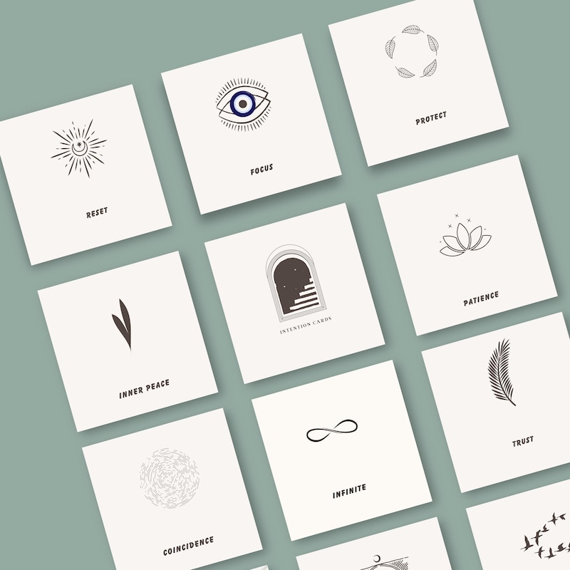 Intention Cards - Etsy
