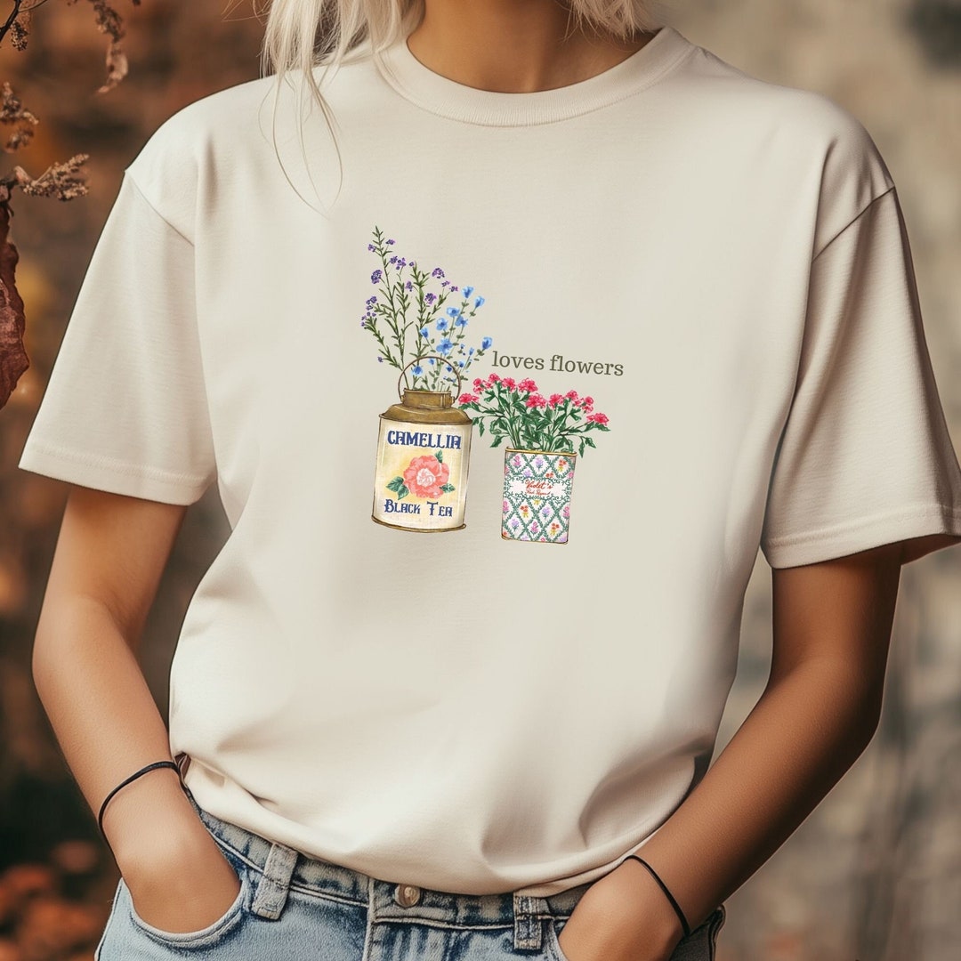 Retro Flower Shirt, Comfort Colors®, Vintage Sunflower Shirt ...