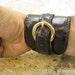 Large Leather Black Gunfighters Cuff - Etsy