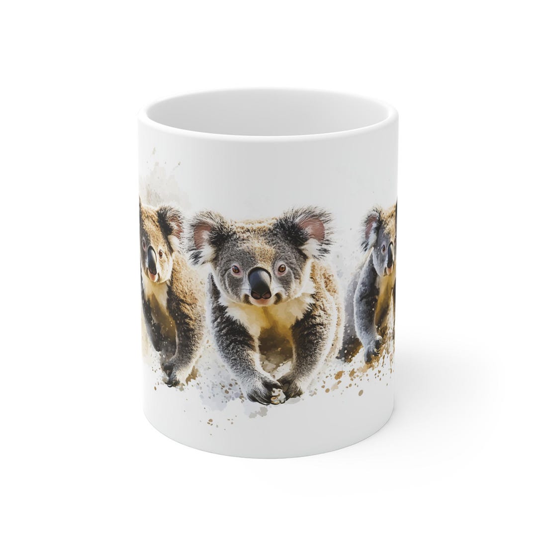 Koala Mug, Cute Animal Coffee Cup, Funny Tea Mug, Adorable Wildlife Mug ...
