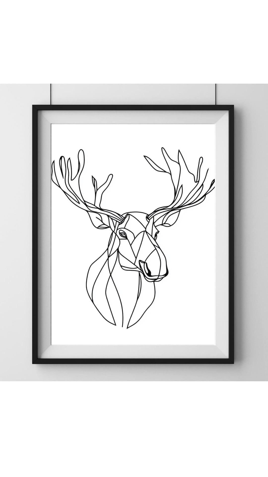 10 Unique Moose Line Art Designs | Instant Download PDF Pack Coloring ...