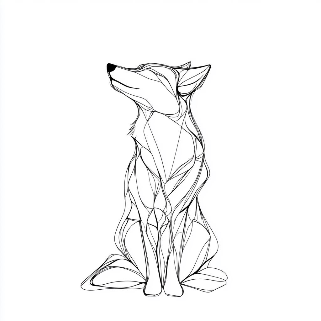 10 Unique Wolf Wolves Line Art Designs | Instant Download PDF Pack ...