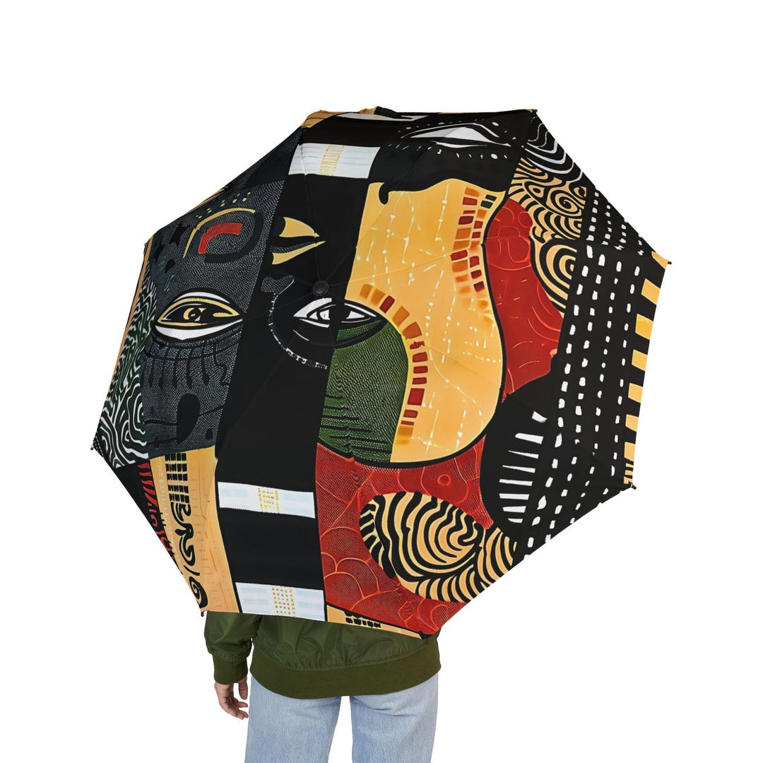 African Art Umbrella: Ethnic Pattern, Colorful Print, Rain Gear - Etsy