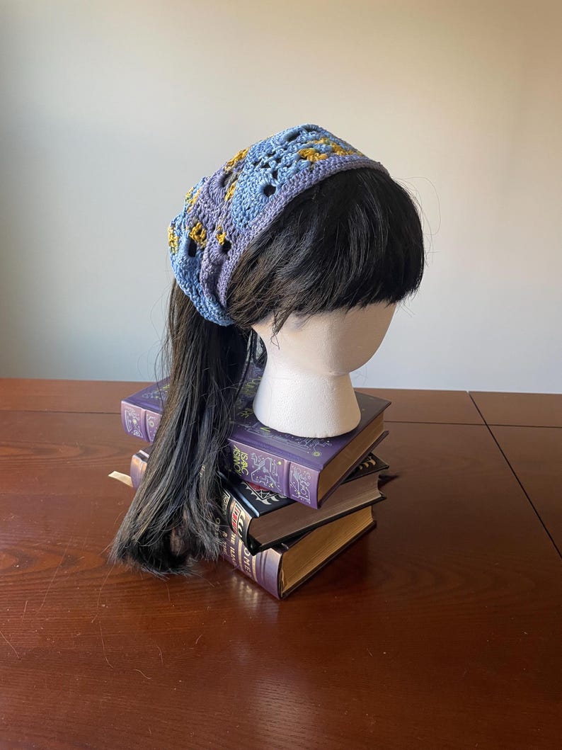 Star Shade Crocheted Bandana 100% Cotton - Etsy