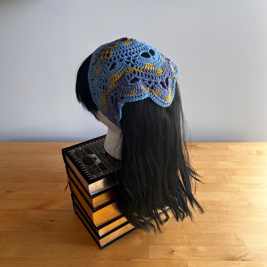 Star Shade Crocheted Bandana 100% Cotton - Etsy