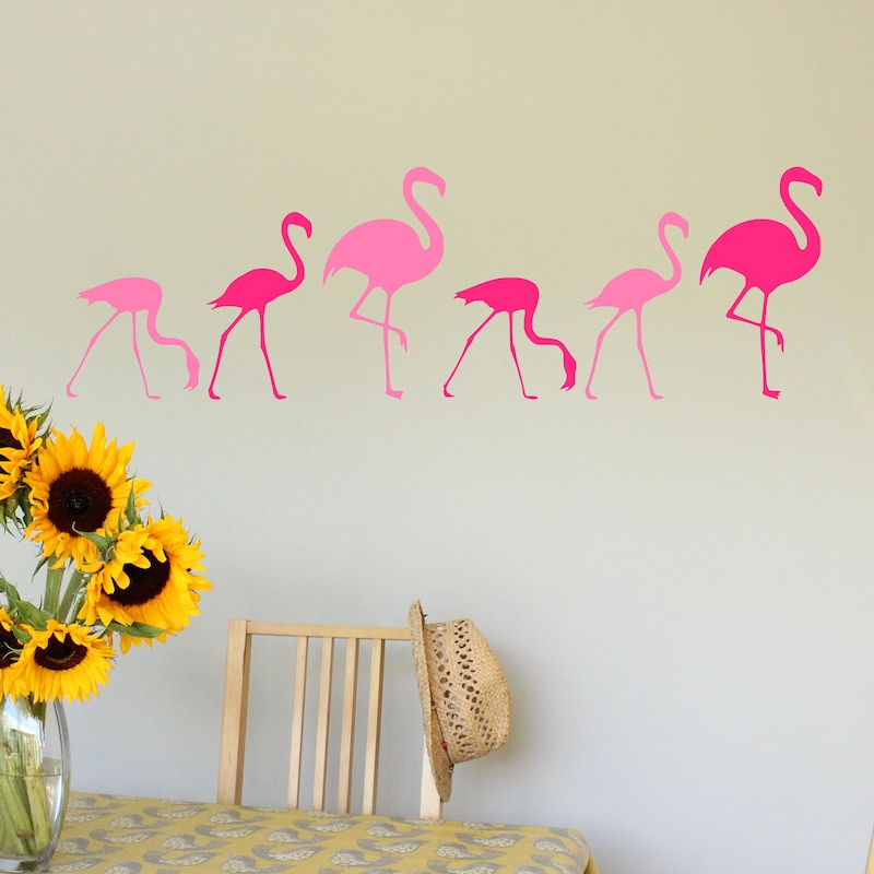 Flamingo Wall Decals - Etsy