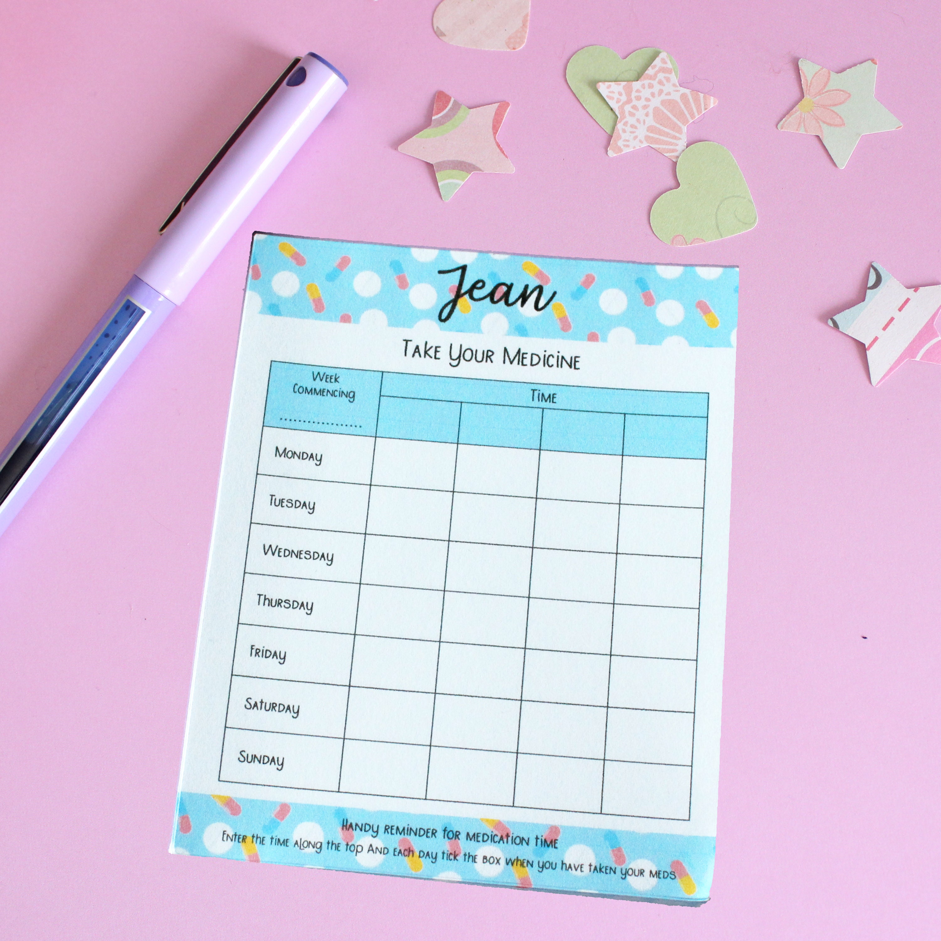 Reminder Notepad Etsy UK