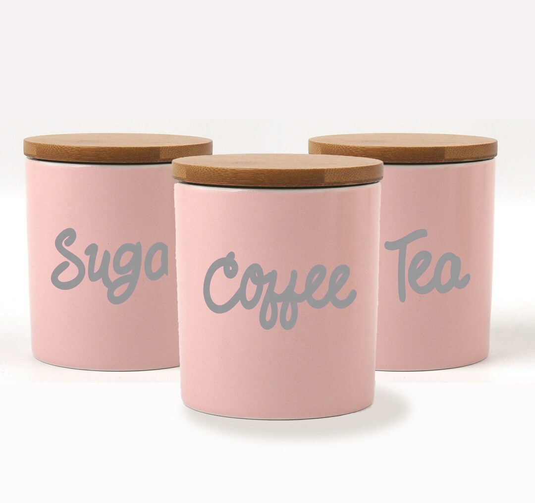 Tea, Coffee, Sugar Stickers for Jars, Caddies, Canisters - 16 Colours ...