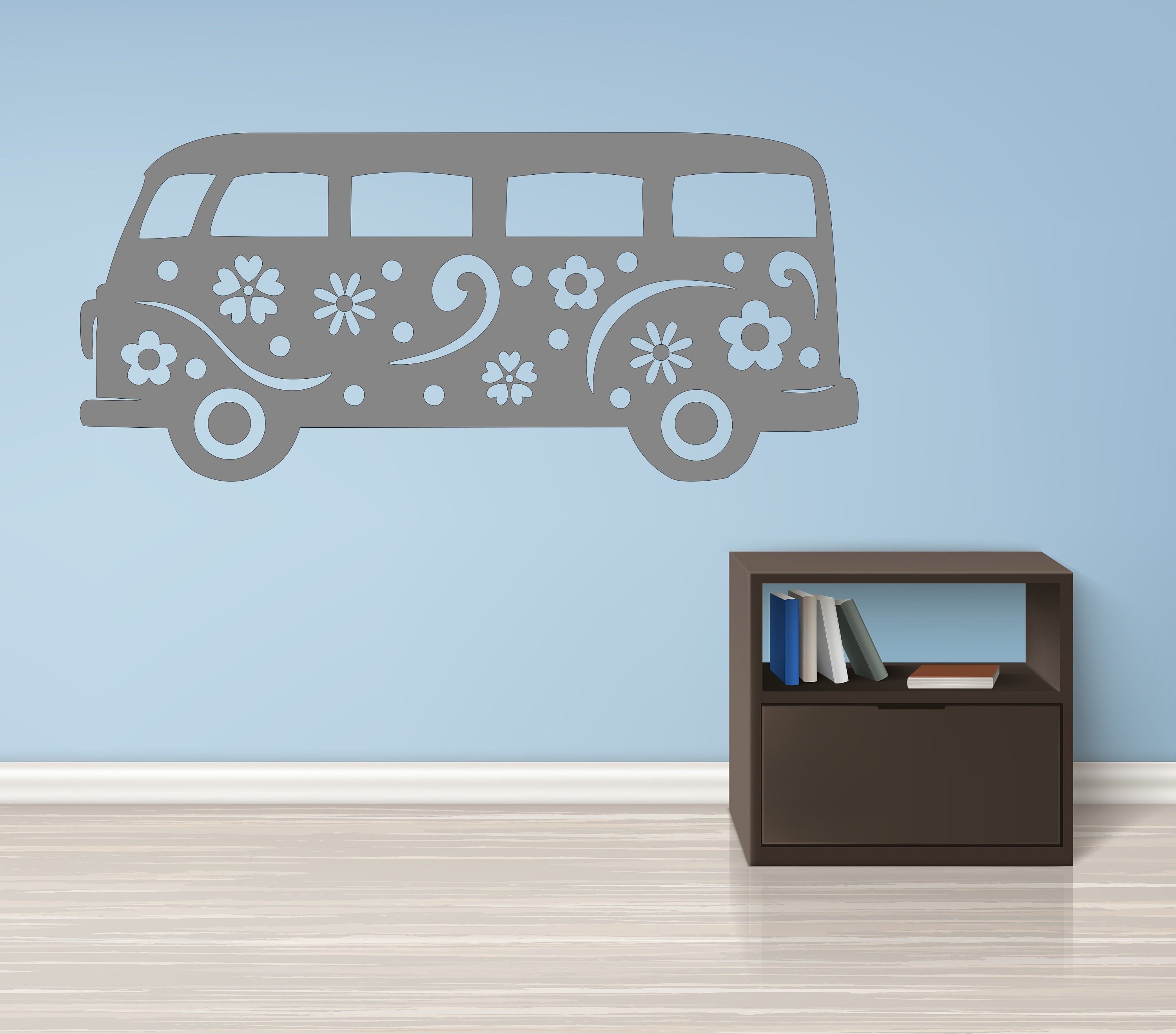 Appliances Windows or Car Flower Campervan Decal Sticker for your Walls ...