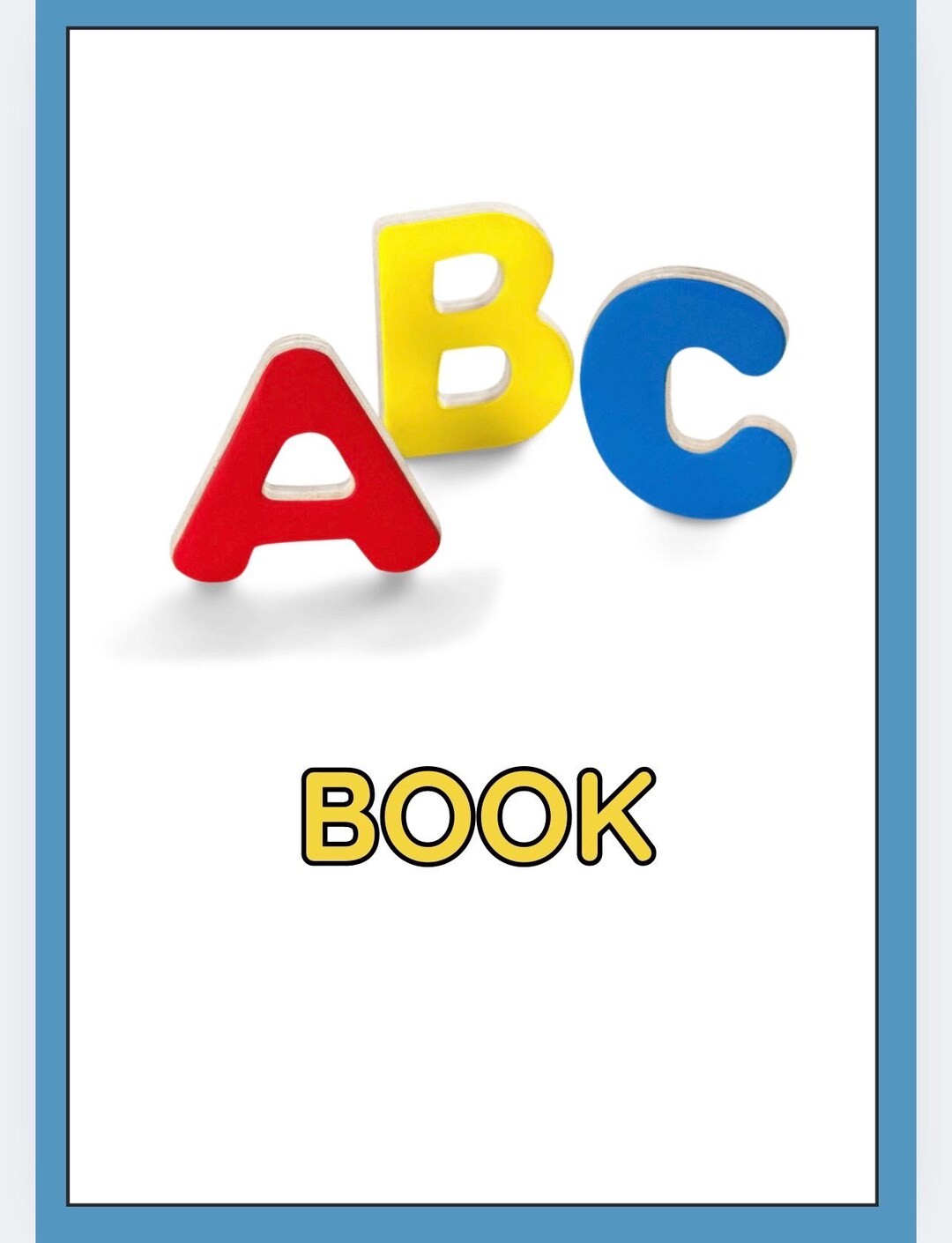 Kids ABC Fun Coloring Book - Etsy