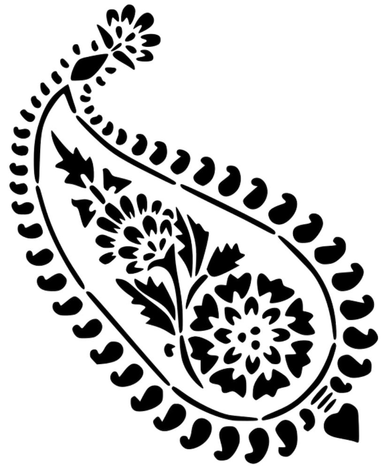 Islamic Arabic Calligraphy Pattern Paisley Mylar Stencil 190 Micron A5 ...