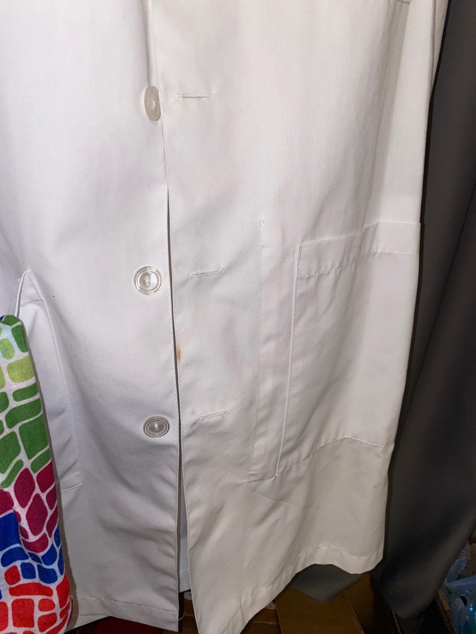Vintage Lab Coat Professional White Hospital Scrub Jacket From the 1960 ...