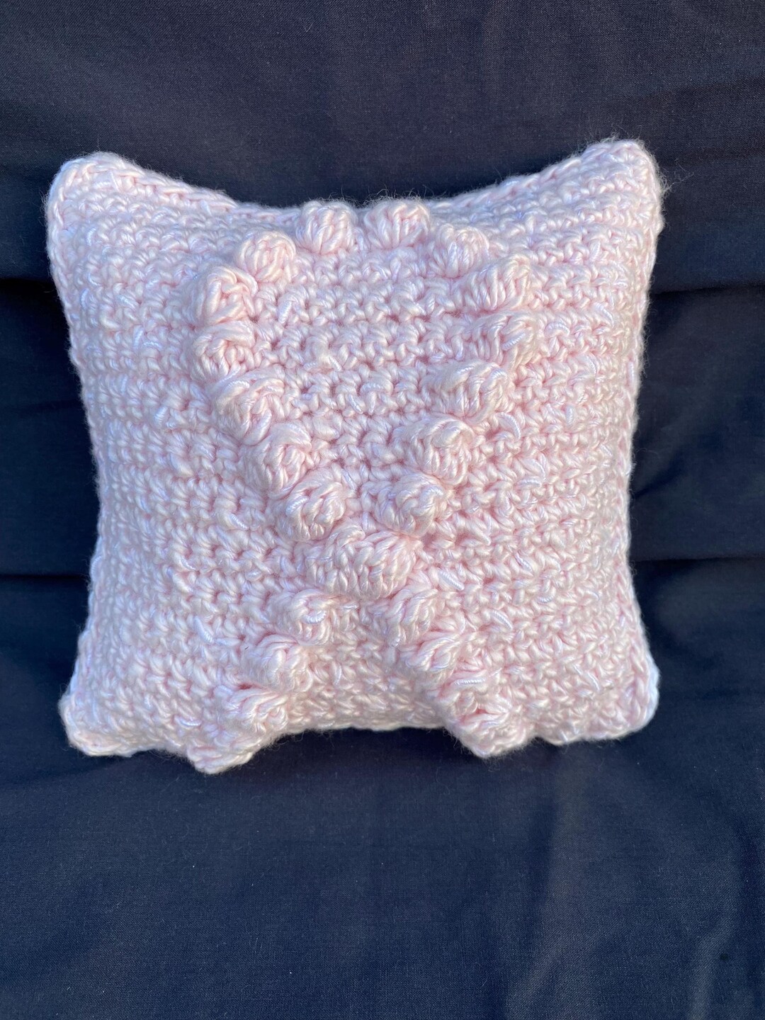 Pink Breast Cancer Awareness "ribbon Symbol" Crochet Throw Pillows in ...