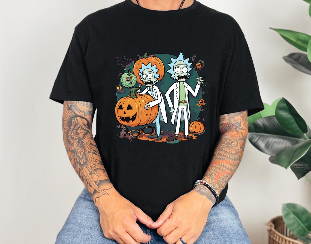 Rick and Morty Halloween Hoodie, Spooky Rick and Morty Shirt, Halloween ...