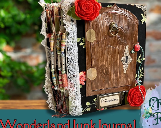 Alice in Wonderland Junk Journal, Handmade, Handbound - Etsy