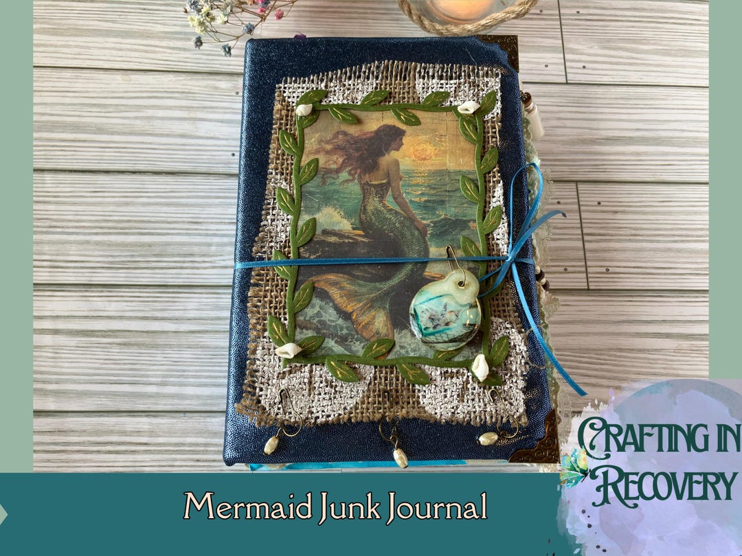 Vintage Mermaid Junk Journal, Handmade, Handbound - Etsy