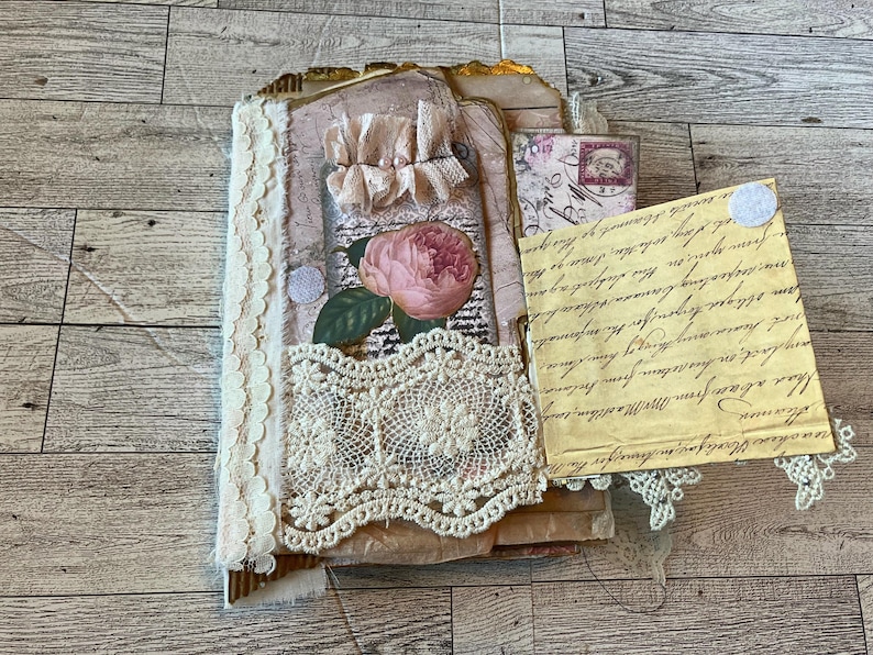 Shabby Chic Junk Journal, Handmade, Handbound - Etsy