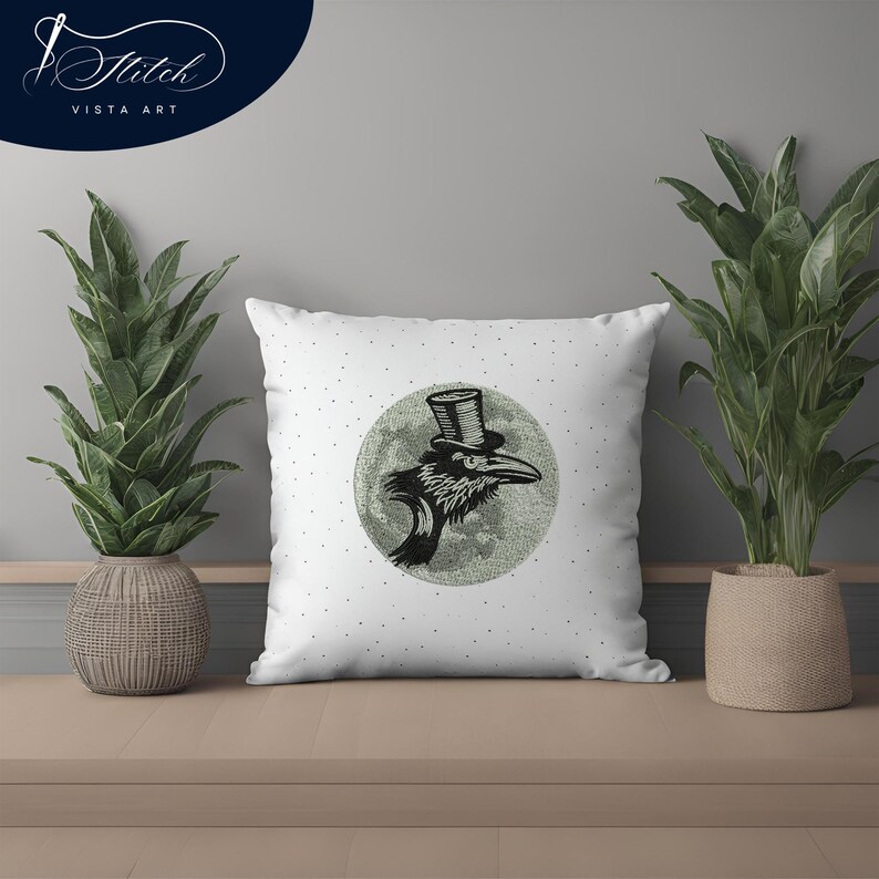 Raven Embroidery Design | Raven Machine Embroidery Designs | Raven ...