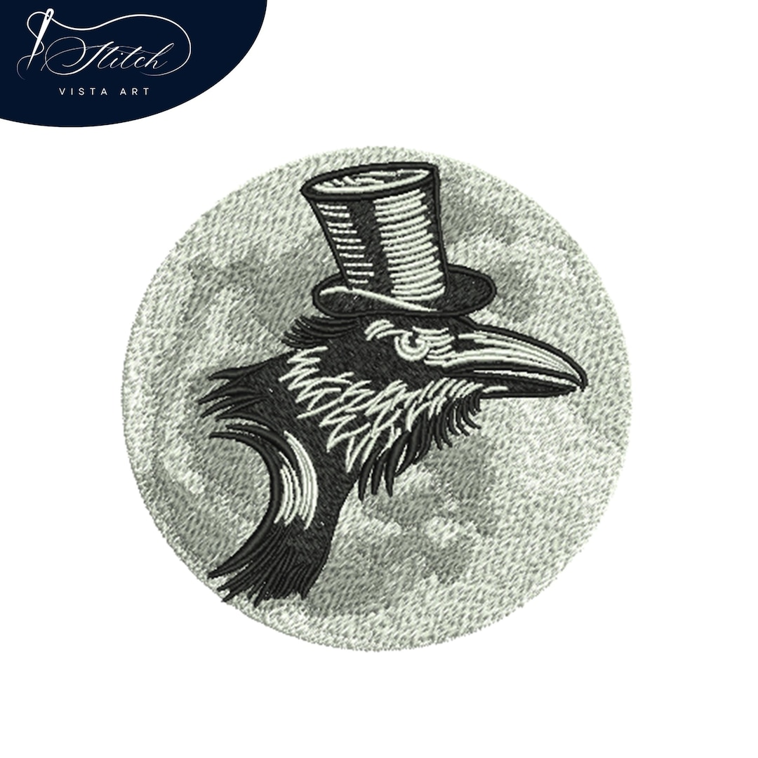 Raven Embroidery Design | Raven Machine Embroidery Designs | Raven ...