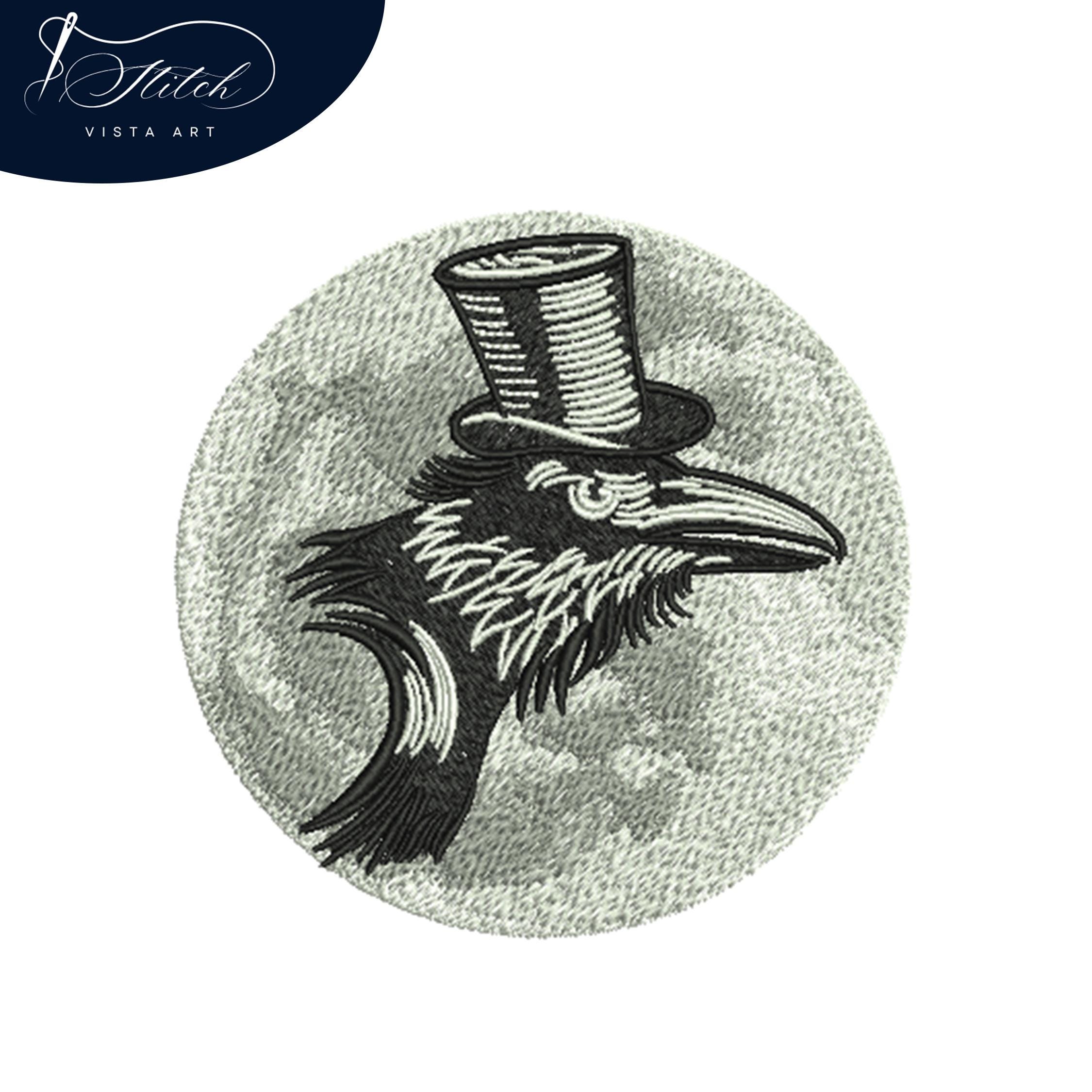 Raven Embroidery Design | Raven Machine Embroidery Designs | Raven ...