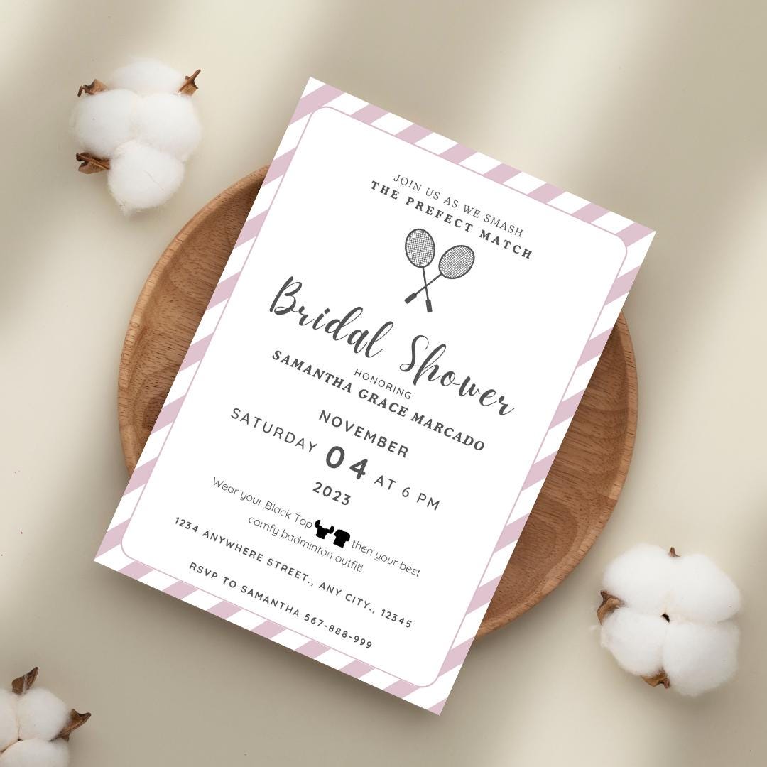 Serving Love: A Badminton-themed Bridal Shower Celebration | Bridal ...