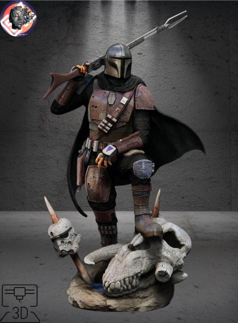 The Mandalorian Din Djarin 3D STL Files - PRINT READY - Hiqh-quality ...