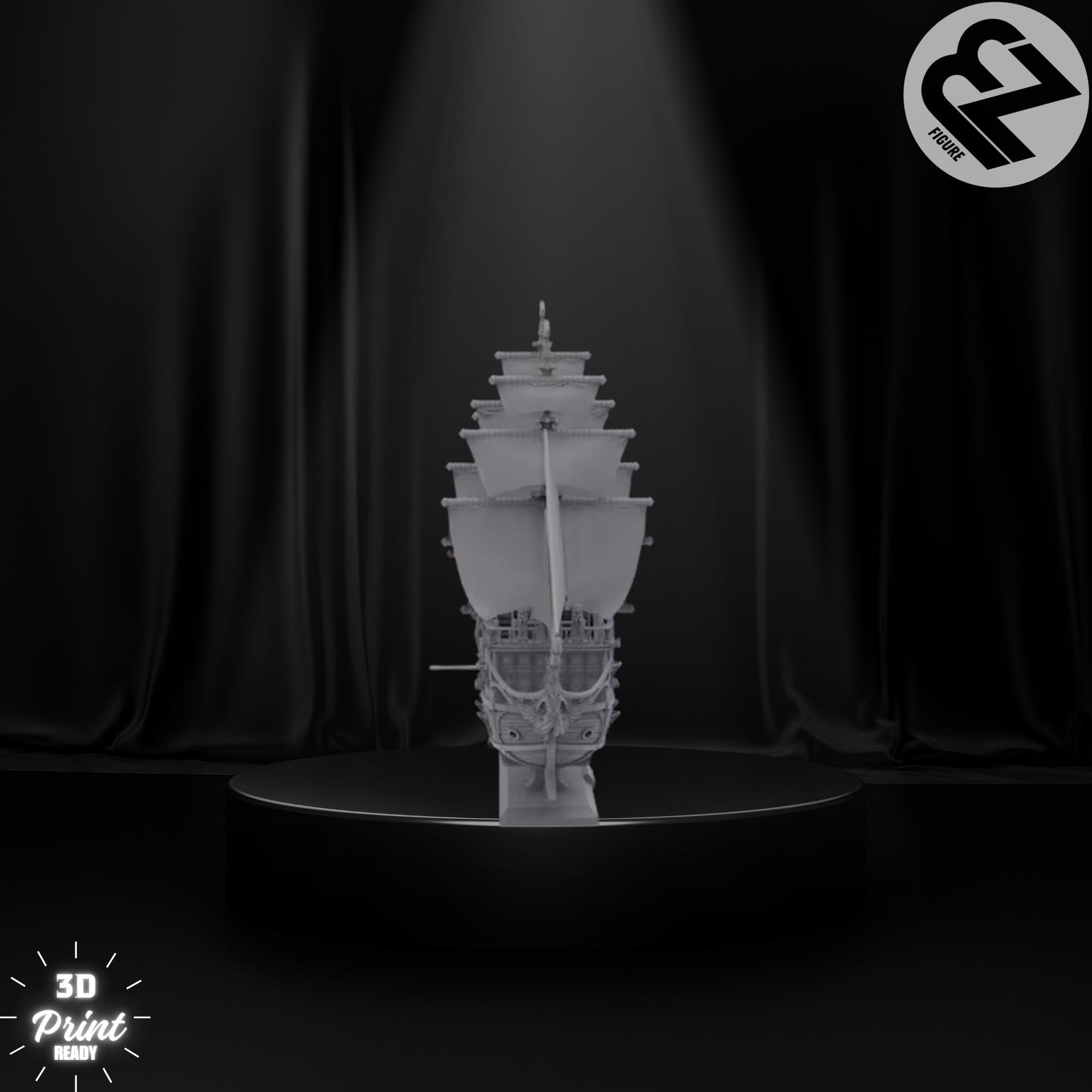 Pirate Ship 3D STL Files for 3D Printing - Hiqh Quality - 3D Movie ...