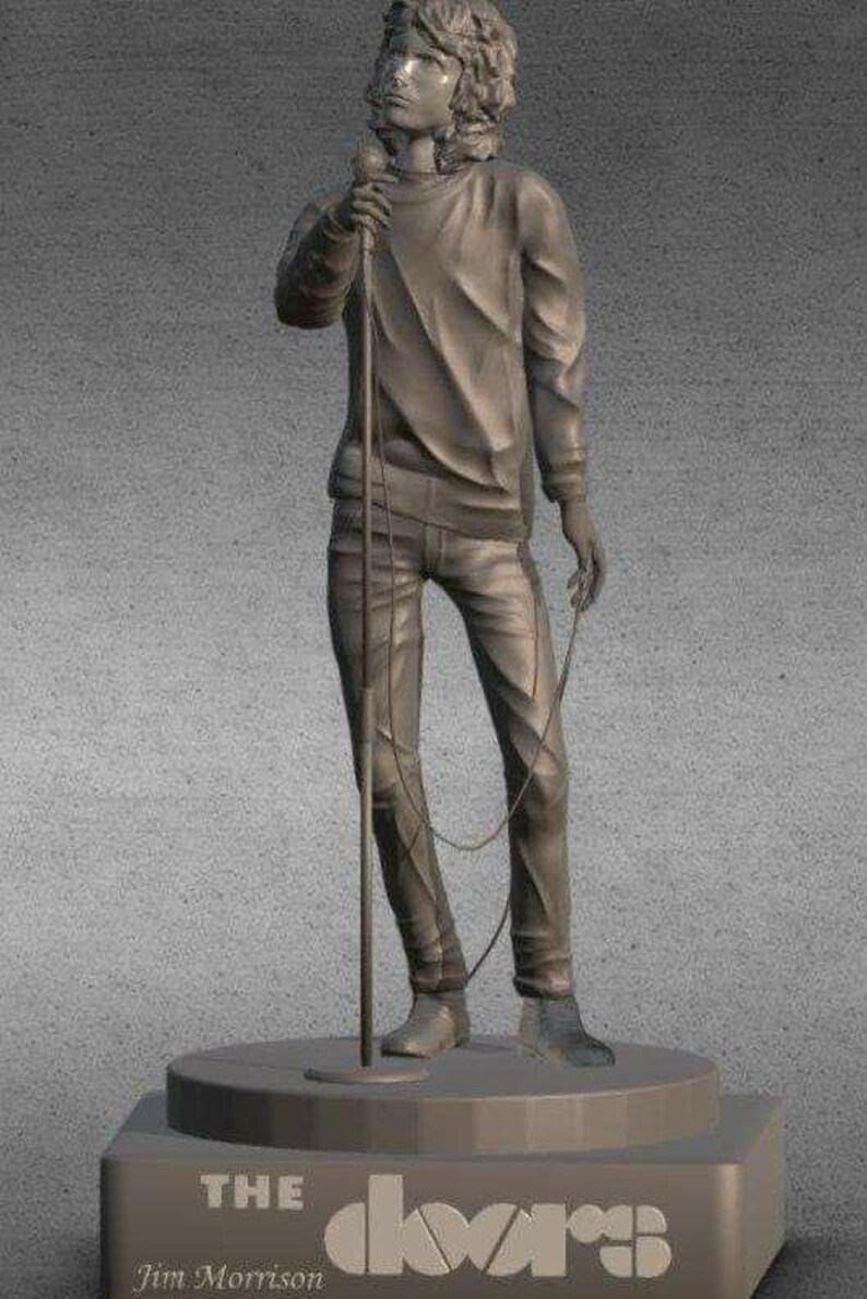 Jim Morrison - the Doors 3D Print STL Model (digital File) - Etsy