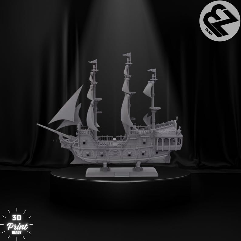 Pirate Ship 3D STL Files for 3D Printing - Hiqh Quality - 3D Movie ...