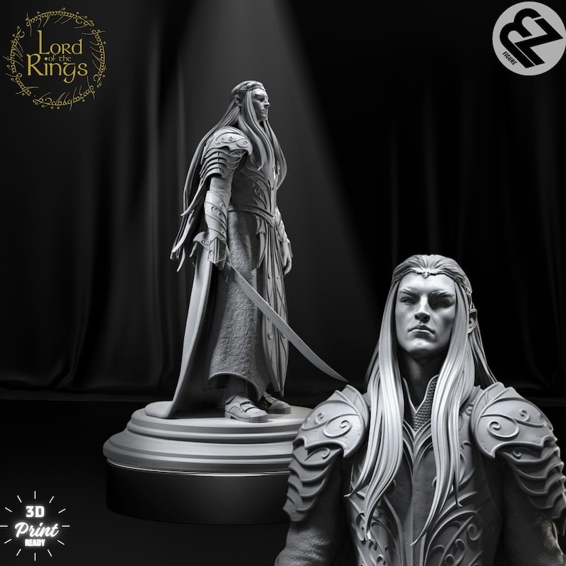Thranduil From Lord of the Rings 3D STL Files for Hiqh Quality 3D Printing - .STL | 1-2 1-4 1-6 ...