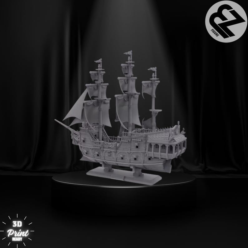 Pirate Ship 3D STL Files for 3D Printing - Hiqh Quality - 3D Movie ...