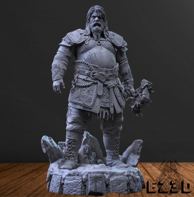 THOR From God of War RAGNAROK 3D STL Files for 3D Printing Hiqh-quality ...