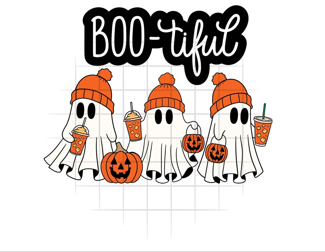Boo Tiful Ghost PNG - Etsy